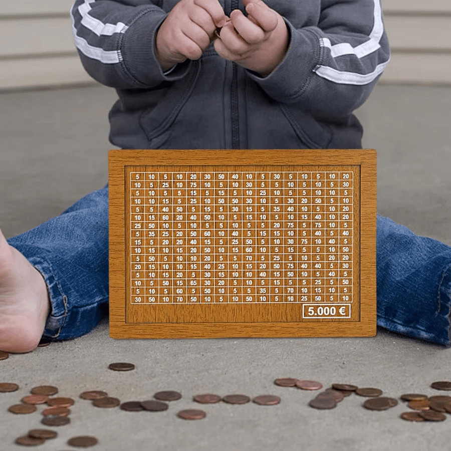 Money Box™ | Gegraveerd houten spaargeld doos – Molenanl.nl